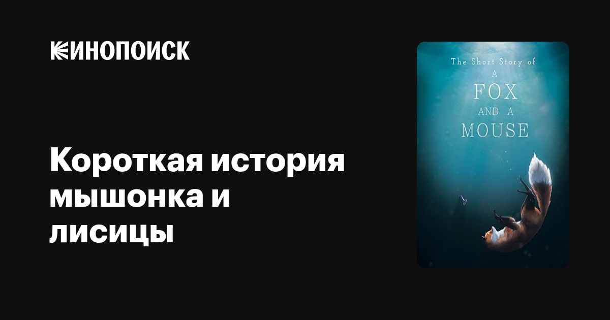 Короткая история мышонка и лисицы — трейлеры, даты премьер — Кинопоиск