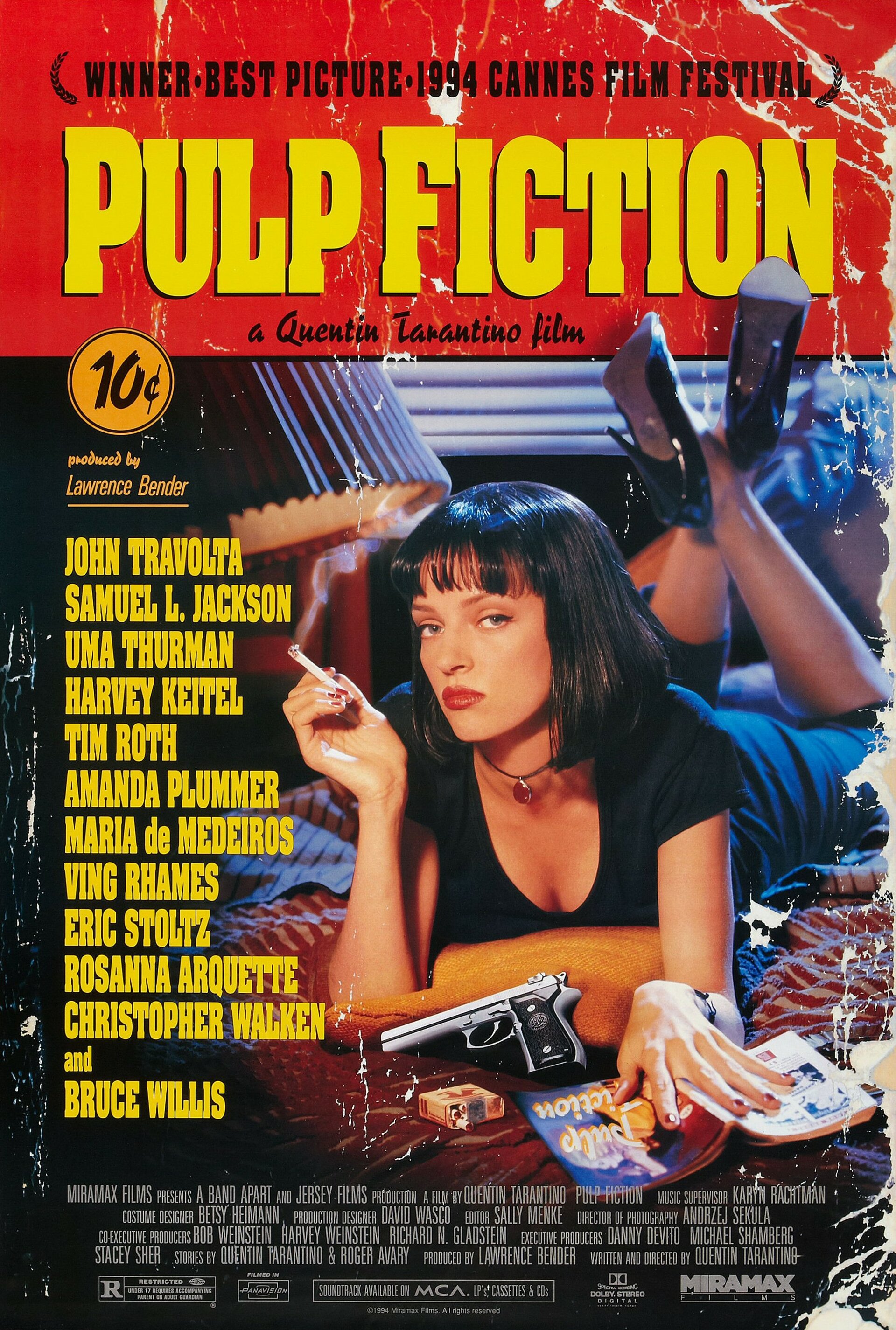 Постеры: Криминальное чтиво / Постер фильма «Криминальное чтиво» (1994 ...