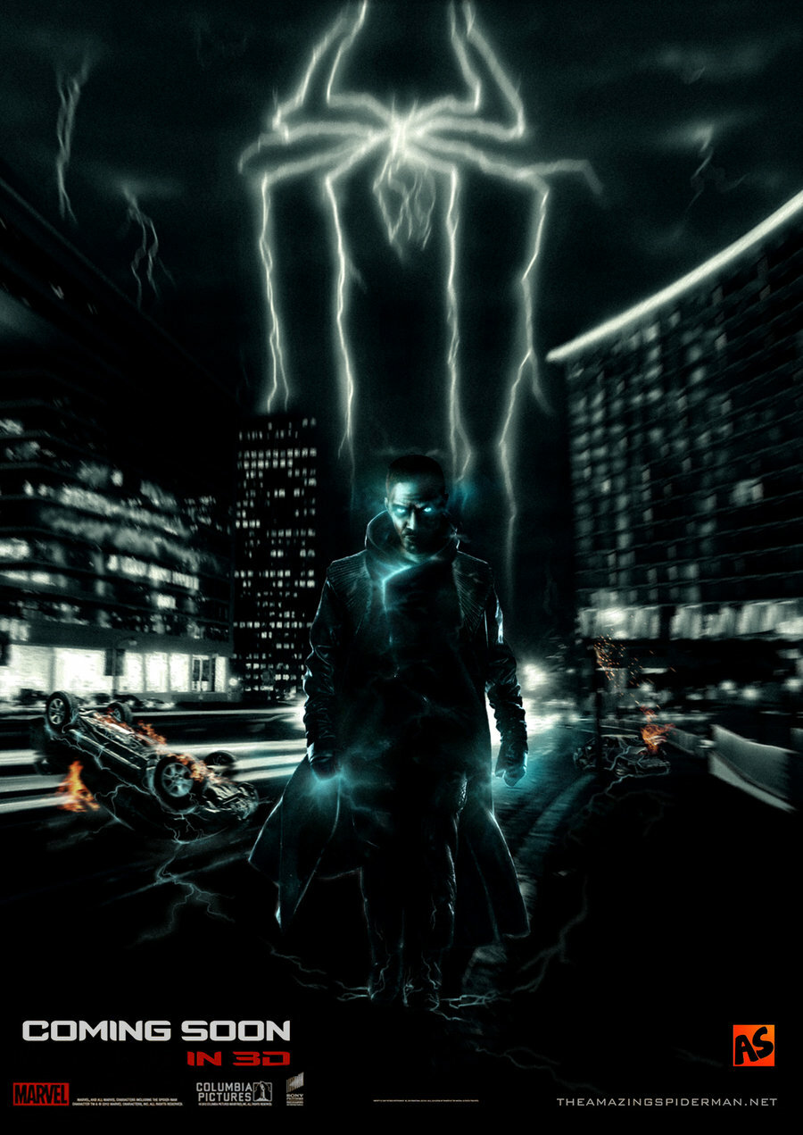 Постеры Новый Человек паук Высокое напряжение Фан арт фильма «Новый Человек паук Высокое