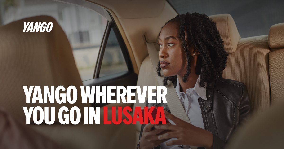 Request a ride in Lusaka via the Yango app!
