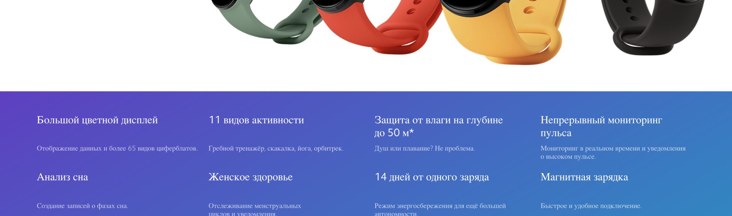Умный браслет Xiaomi Mi Smart Band 5 — купить по выгодной цене на ...