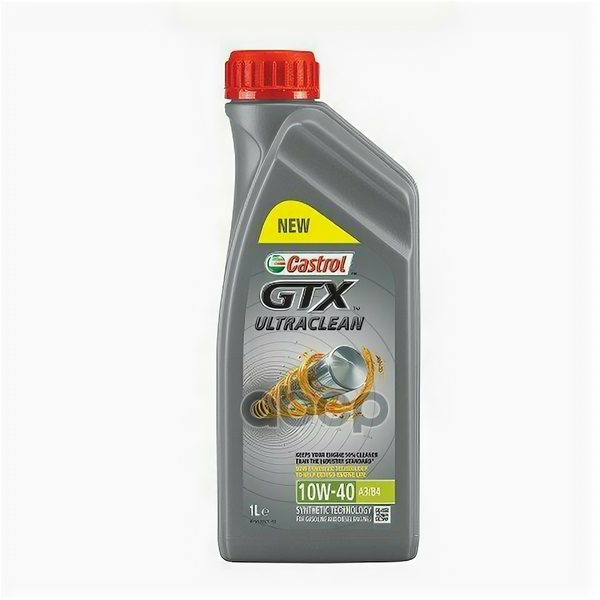 Castrol Castrol Castrol 10W40 (1L) Gtx Ultraclean_масло Мот.!Acea A3/B3 ...