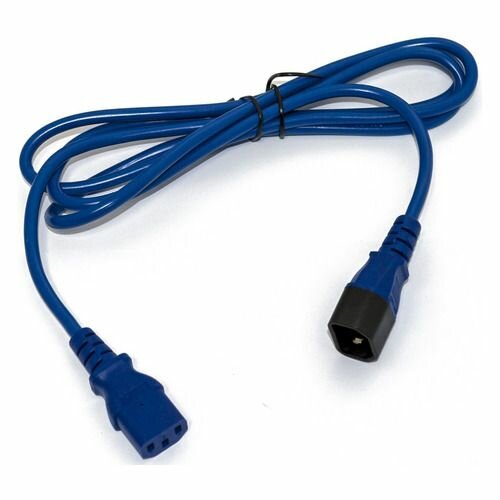 Шнур питания Hyperline (PWC-IEC13-IEC14-1.8-BL) C13-С14 проводник:3x0.75мм2 1.8м 250В 10А (упак:1ш