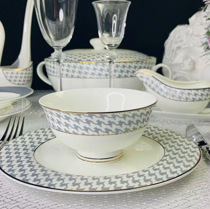 Набор из 6 салатников 11,5см EARL GREY Костяной фарфор 145-413 118-145-413