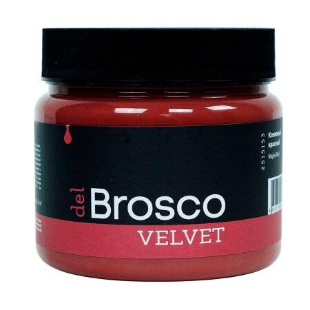Краска интерьерная акриловая del Brosco Velvet кленовый красный 250мл.