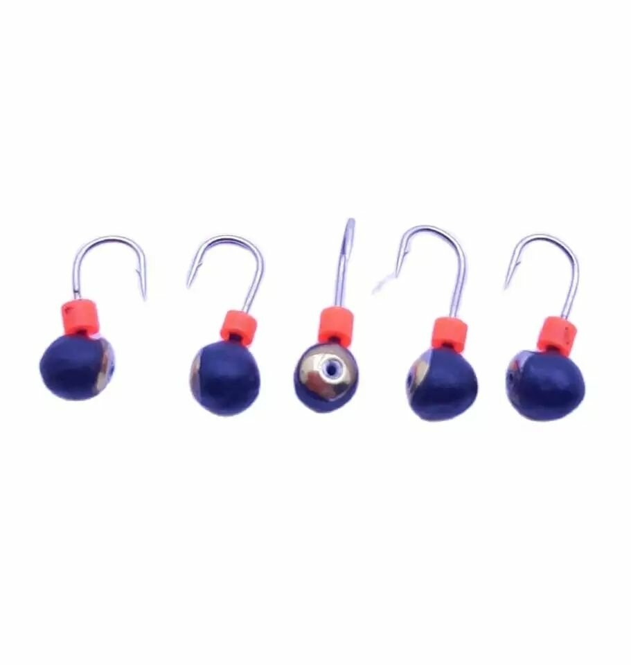 Мормышки для рыбалки Дробь коронка 5шт, 0.3гр, диаметр 3мм, отверстие, вольфрам (810)