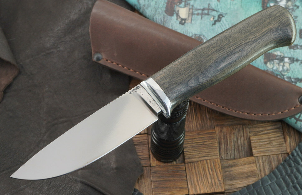 Дамасский Клинок нож Практик сталь Х12Ф1