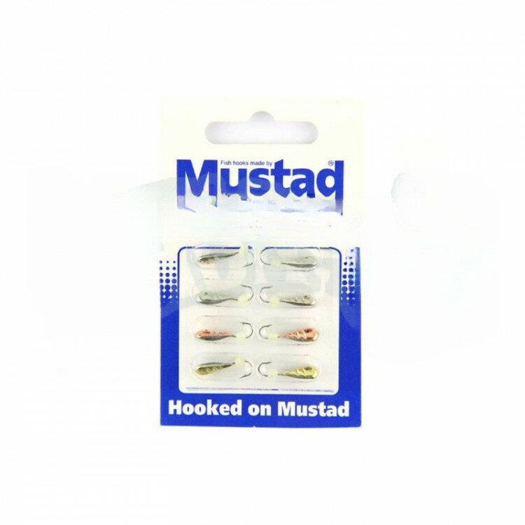 Набор мормышек тип 411 фосфор шарик 32шт Mustad
