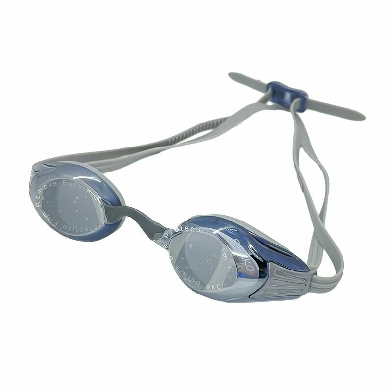 Очки для плавания Saeko S46 Blast Mirror, зеркальные линзы, серый/серебристый