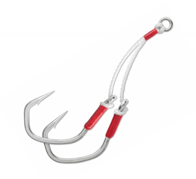 Крючок Assist VMC 7117 TI (олово) №2/0 (3 пары)