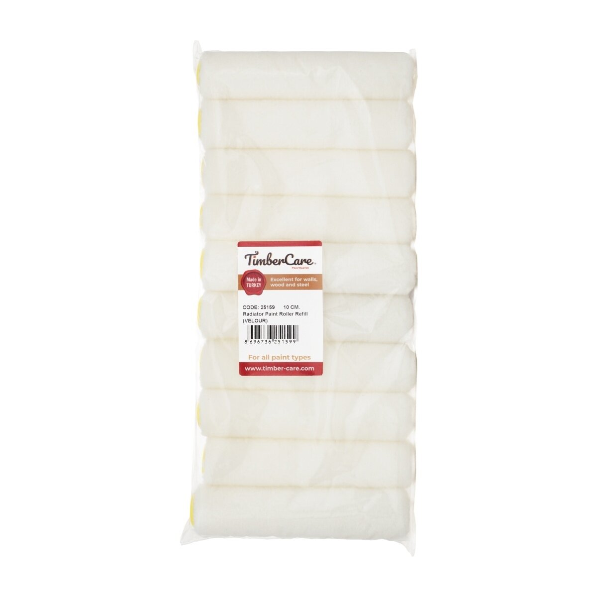 Набор валиков TimberCare Paint Roller Set Velour 100 мм 25159