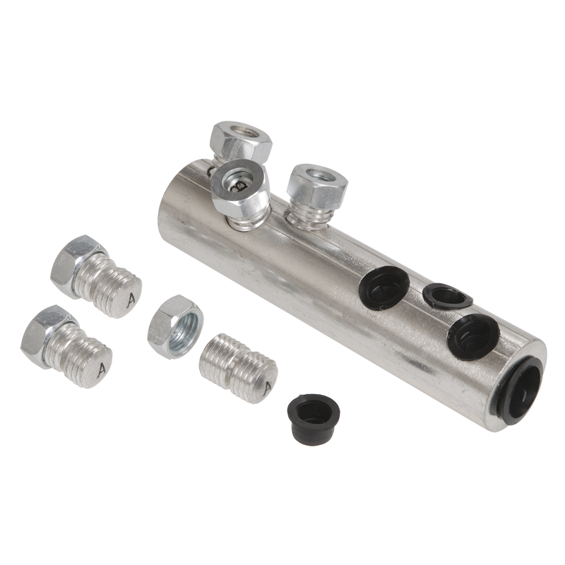 Алюминиевая механическая гильза со срывными болтами АМГ 25-95 до 35кВ, IEK UZA-29-S25-S95-35 (10 шт.)