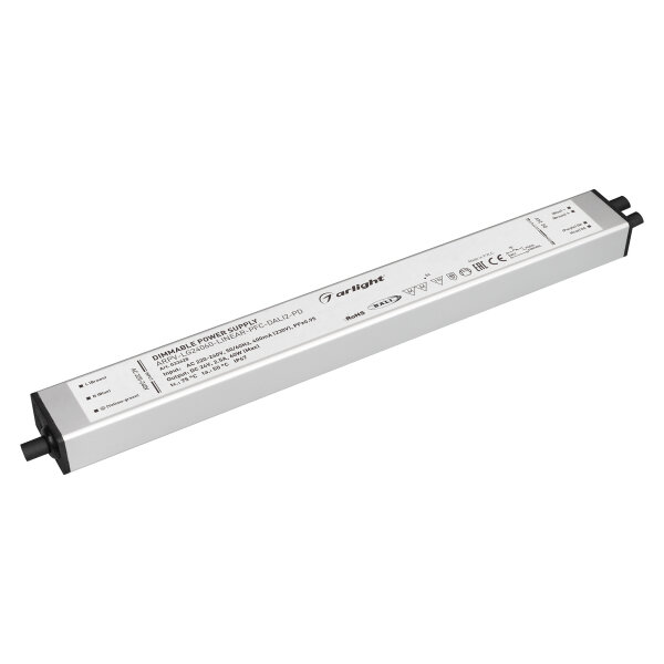 Диммируемый источник напряжения Arlight Блок питания ARPV-LG24060-LINEAR-PFC-DALI2-PD (24V, 2.5A, 60W) (Arlight, IP67 Металл, 5 лет)