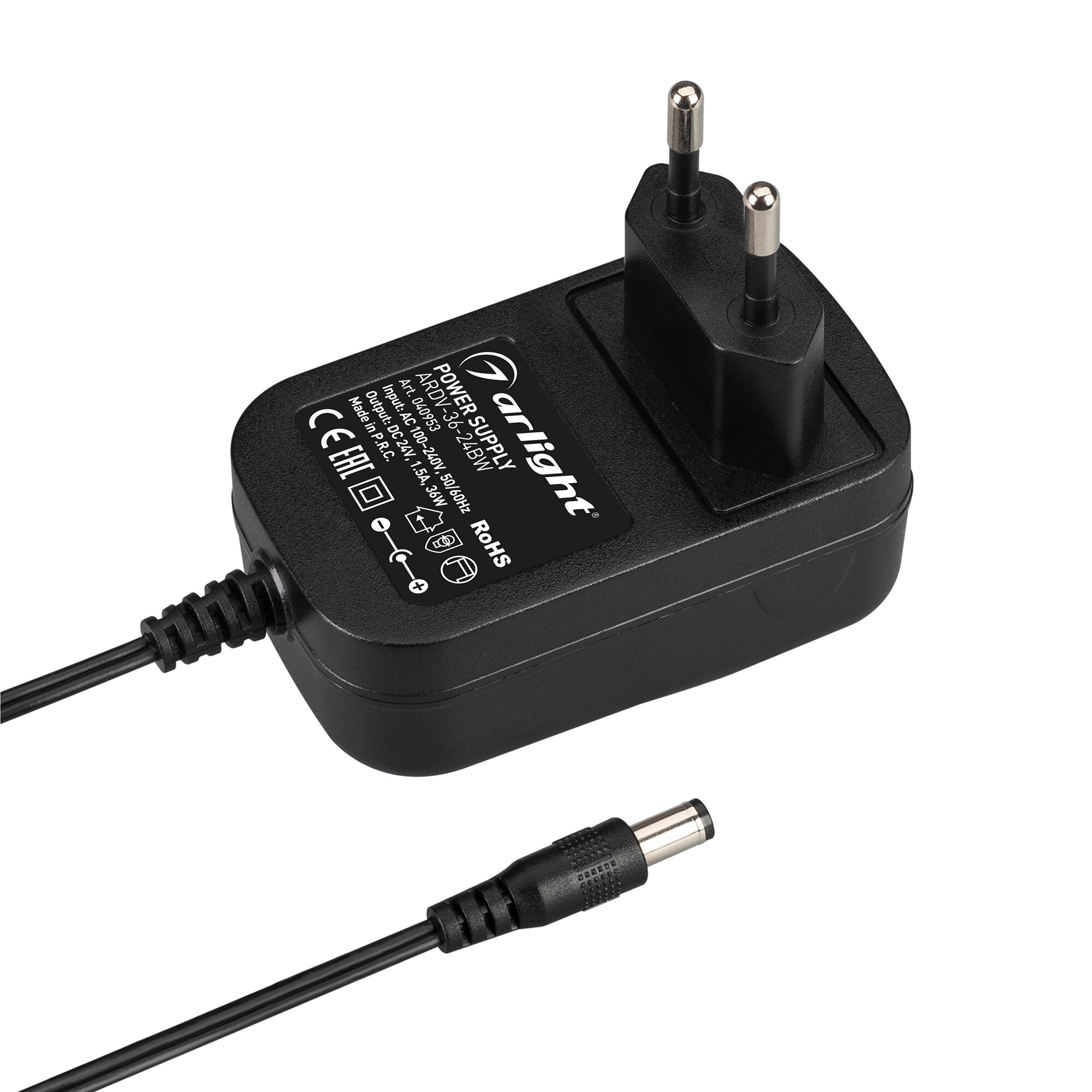 Сетевой адаптер Arlight Блок питания ARDV-36-24BW (24V, 1.5A, 36W) (Arlight, Адаптер, 3 года)