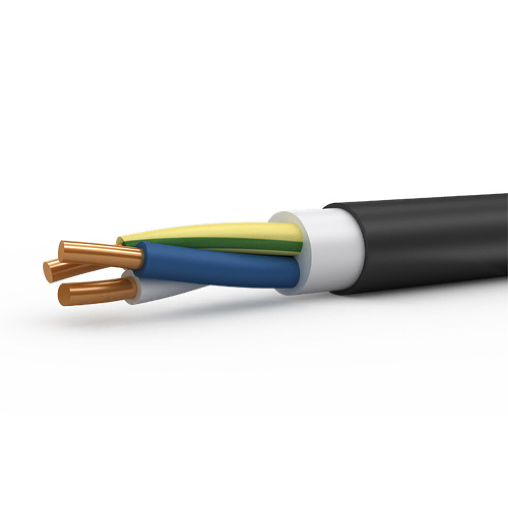 Круглый кабель ЭлПроКабель твердый, негорючий, не содержит галогенов 100 м ППГнгА-HF 3x1,5 4630017845934