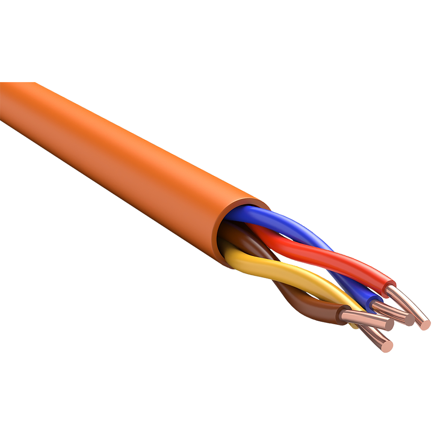 Кабель КПСнг(А)-FRLS 2х2х0,35 оранжевый (200м), IEK FR1-02-U-3307 (1 шт.)