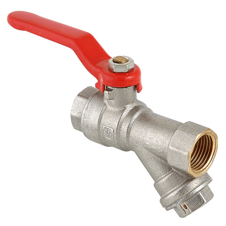 Кран VALTEC c косым фильтром 3/4"ВВ ручка VT.292. N.05