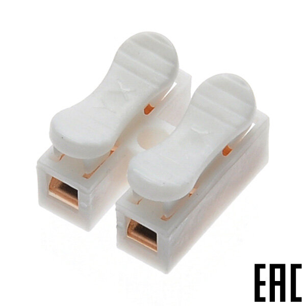 Зажим VSE-CH2T безвинтовой нажимной 2х2,5 кв. мм латунь (69 шт. в комплекте)