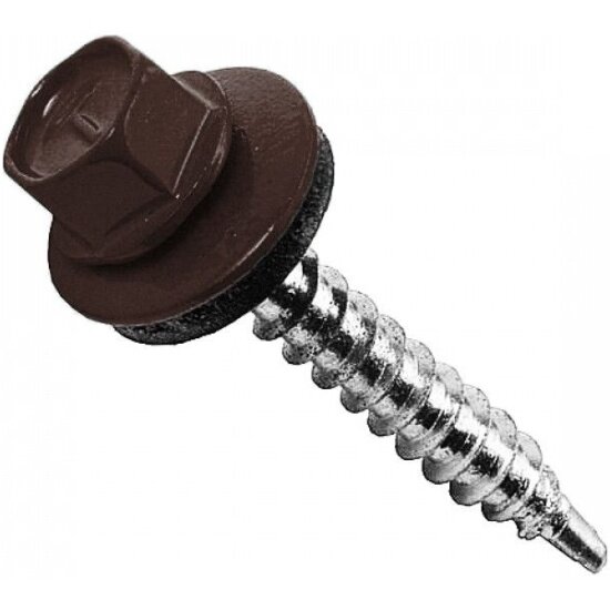 Кровельный саморез Befast с шайбой EPDM, RAL8017 5.5*25, наконечник сверло, 3500шт, C8017925