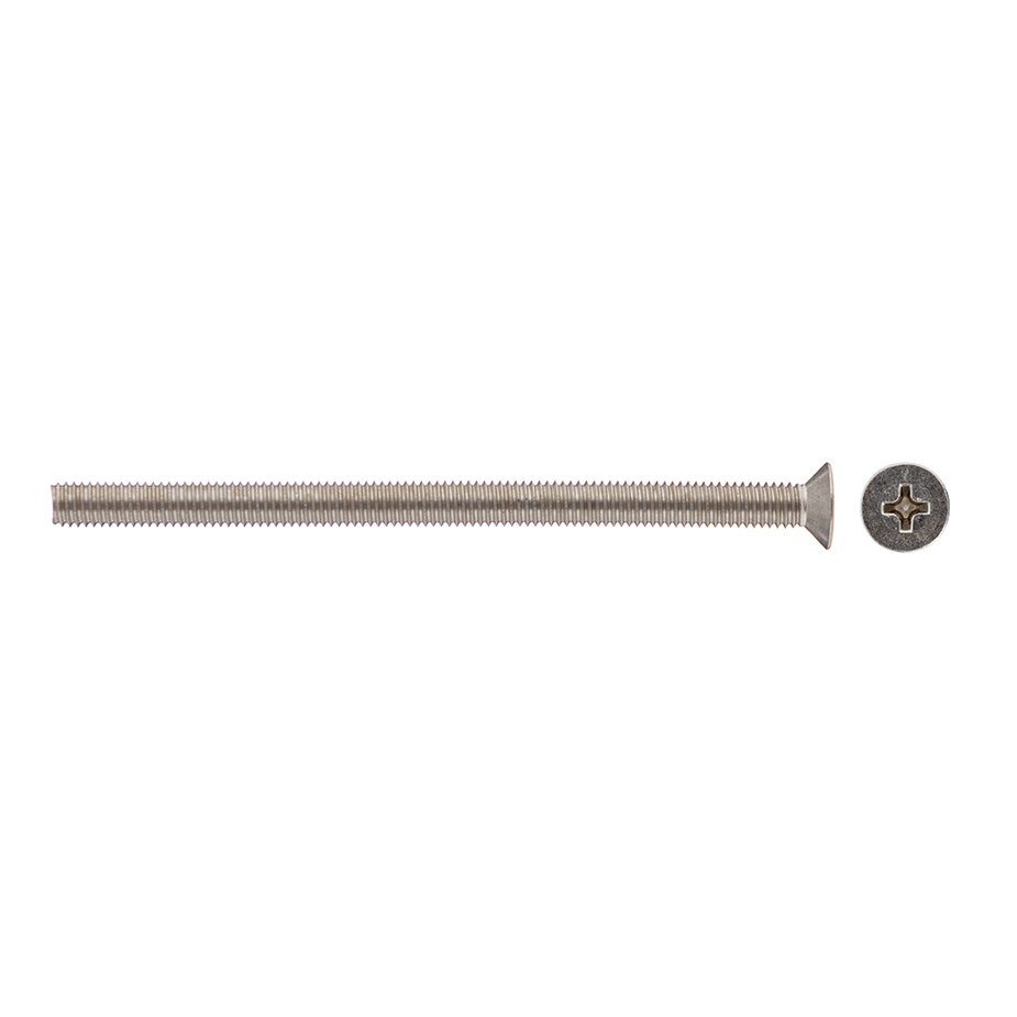 Винт нержавеющая сталь M5x80 мм DIN 965 потайная головка (10 шт.)