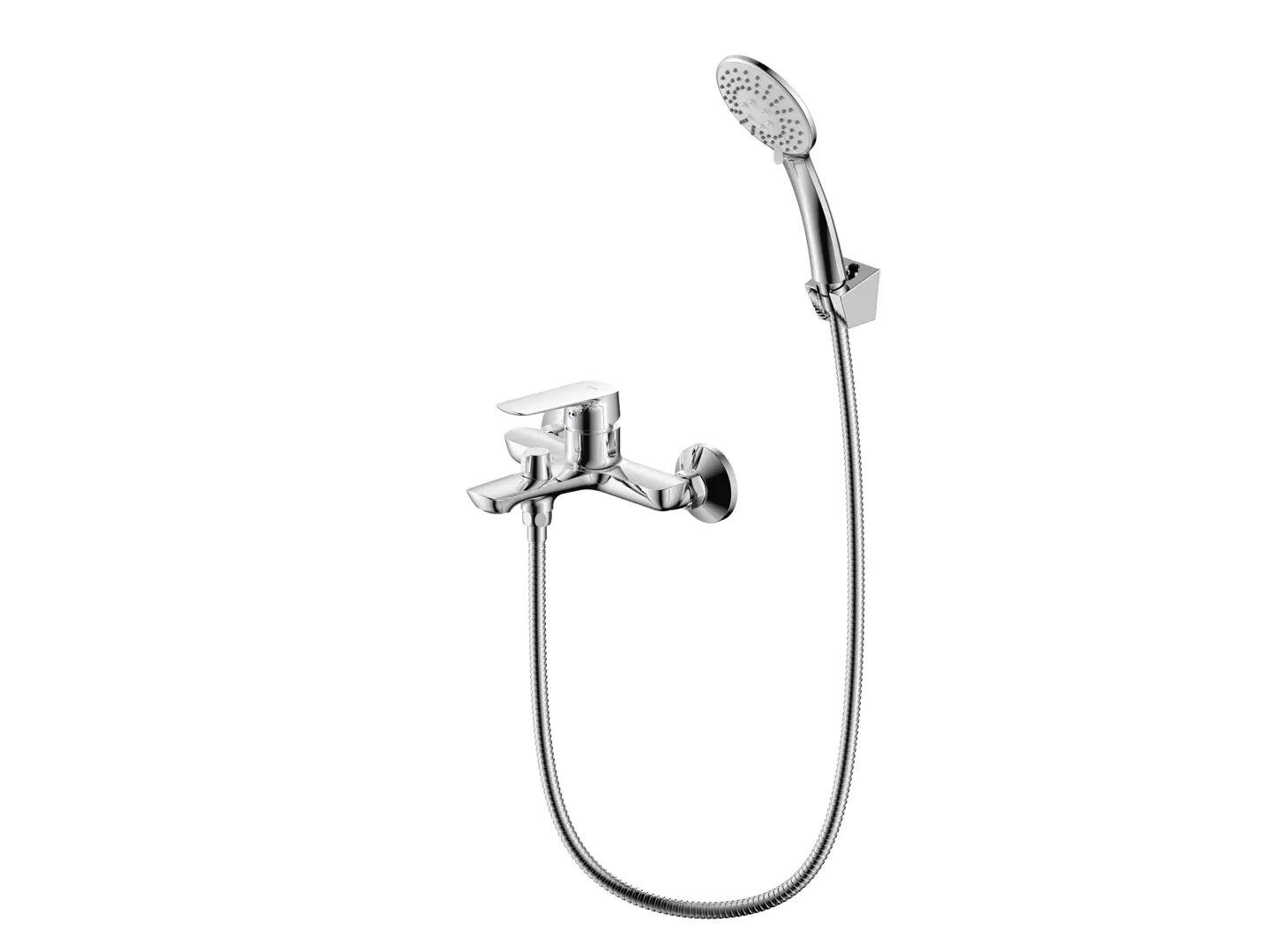 Смеситель для ванны Iddis Token однорычажный с лейкой и шлангом цвет хром