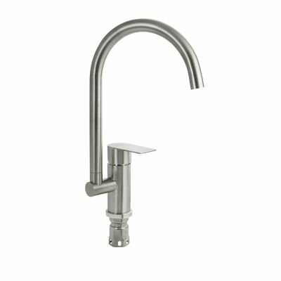 Смеситель для кухни однорычажный MAGNUS 9401 высокий, нержавеющая сталь