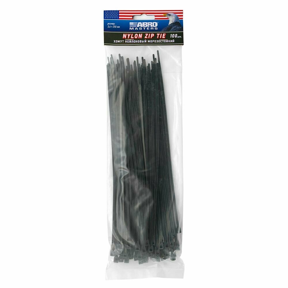 Хомут нейлоновый (3,6 мм х 250 мм х 100 шт)