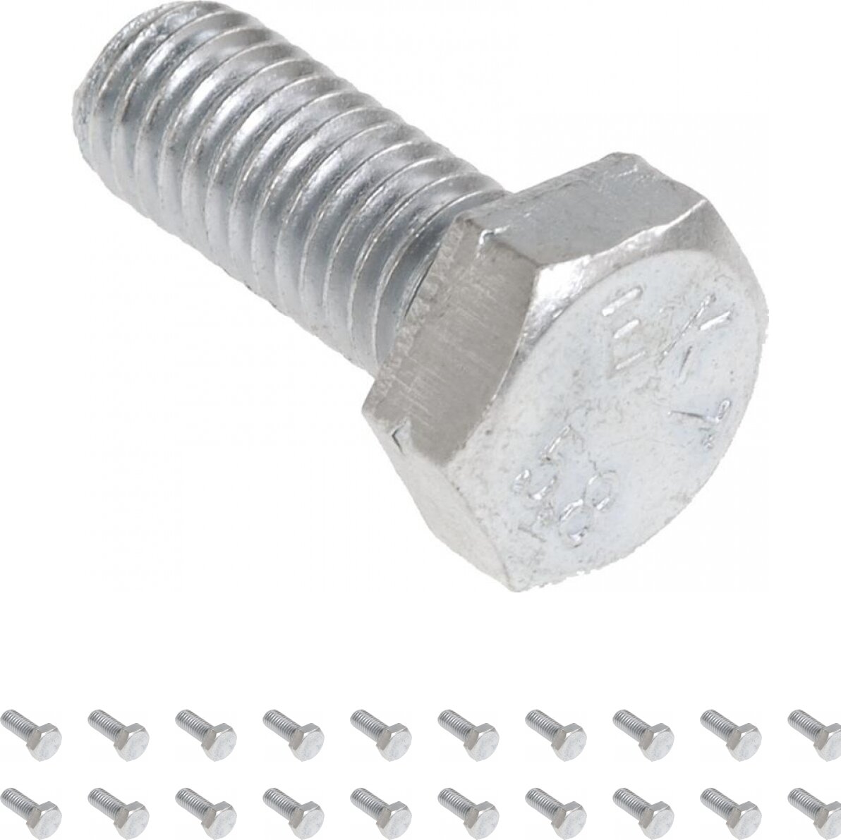 Болт IEK с шестигранной головкой оцинкованный М6х20 (комплект из 20 шт.)