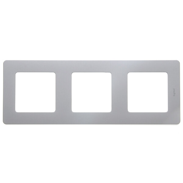 Рамка-3 Inspiria 673952 алюминий Legrand (2 шт. в комплекте)