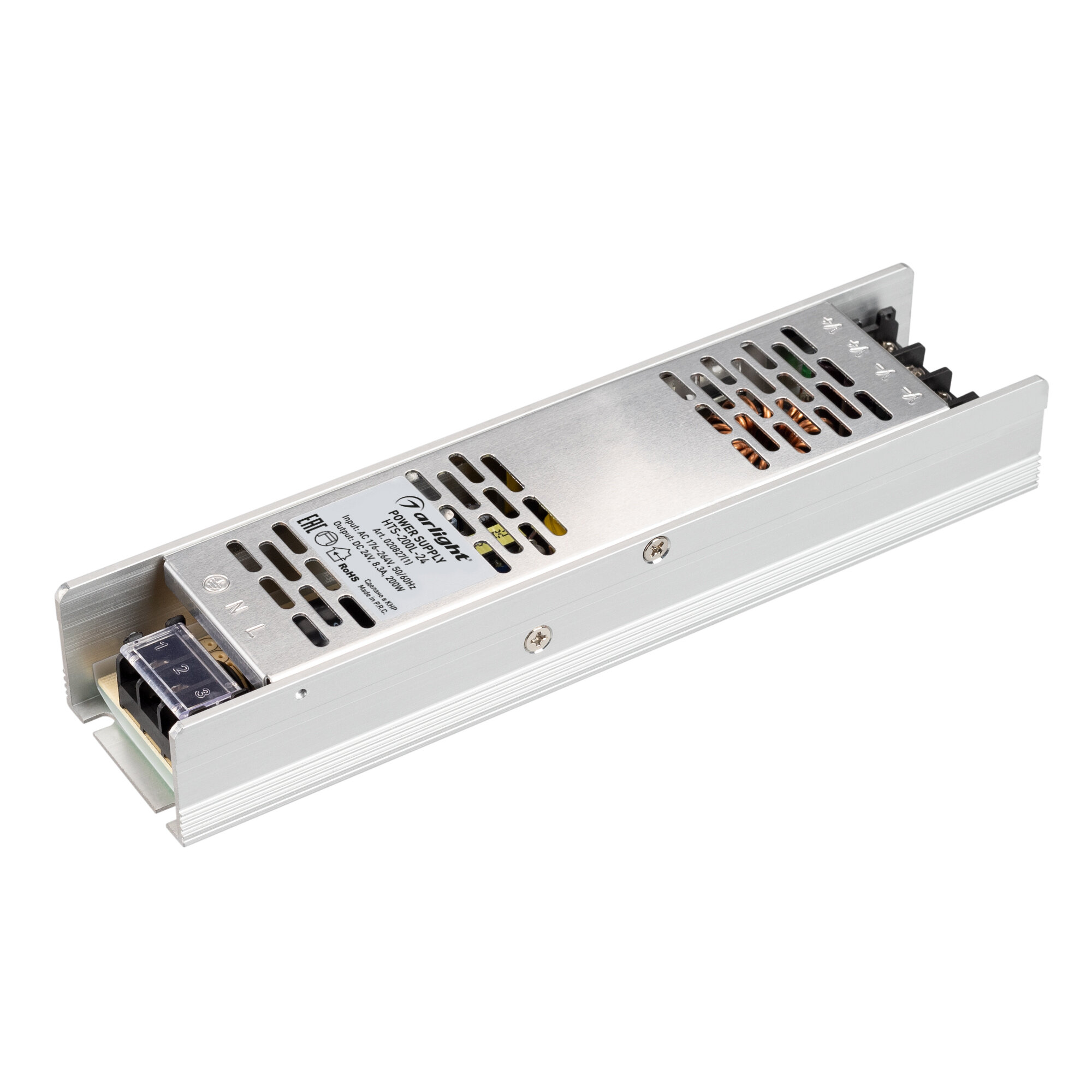 Источник напряжения Arlight Блок питания HTS-200L-24 (24V, 8.3A, 200W) (Arlight, IP20 Сетка, 3 года)