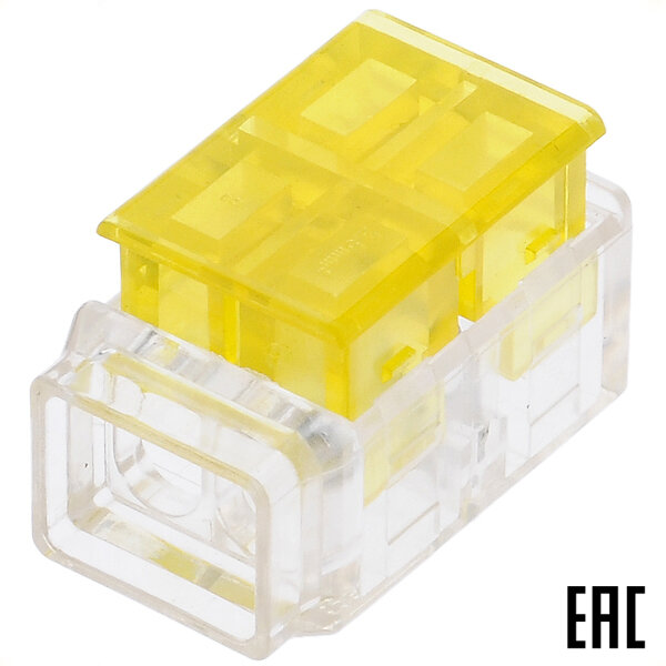 Зажим 910019-2 безвинтовой 2х(1,5-2,5) кв. мм прокалывающий (44 шт. в комплекте)