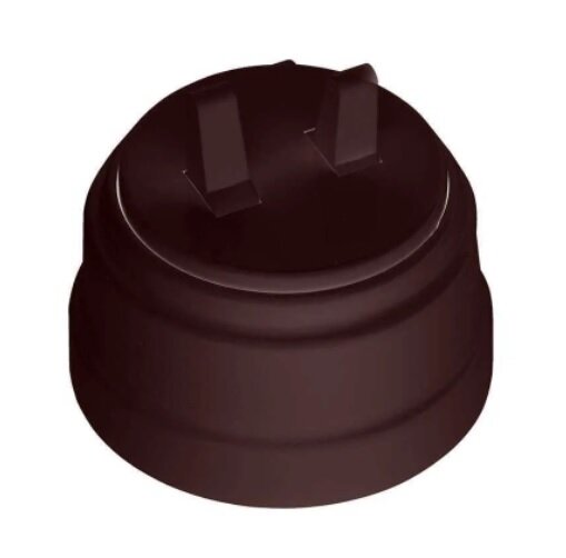 Выключатель тумблерный Bylectrica Ретро (2-клавишный 10А), пластик, цвет шоколад