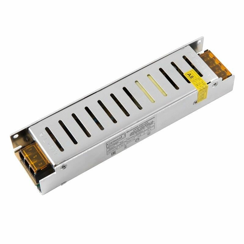 Блок питания для светодиодной ленты General Slim 120W GDLI-S-120-IP20-12