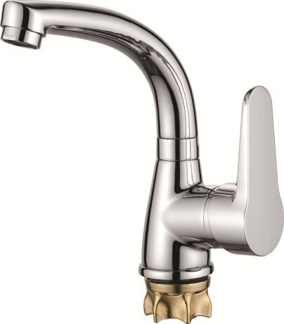 81112 Смеситель Тюльпан LOFFREY d-35 на гайке однорычажный хром