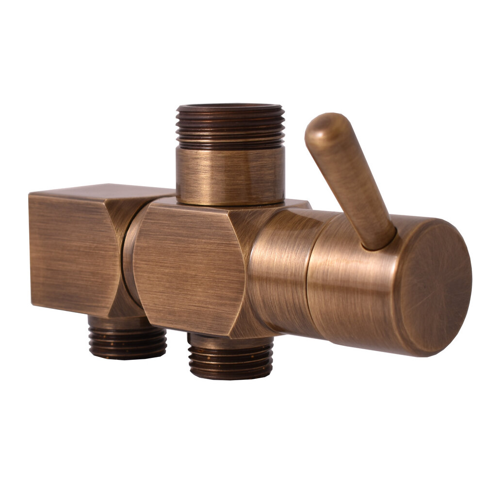 Переключатель для душевой штанги RAV Slezak, головной душ/лейка/смеситель, бронза MD0708SM