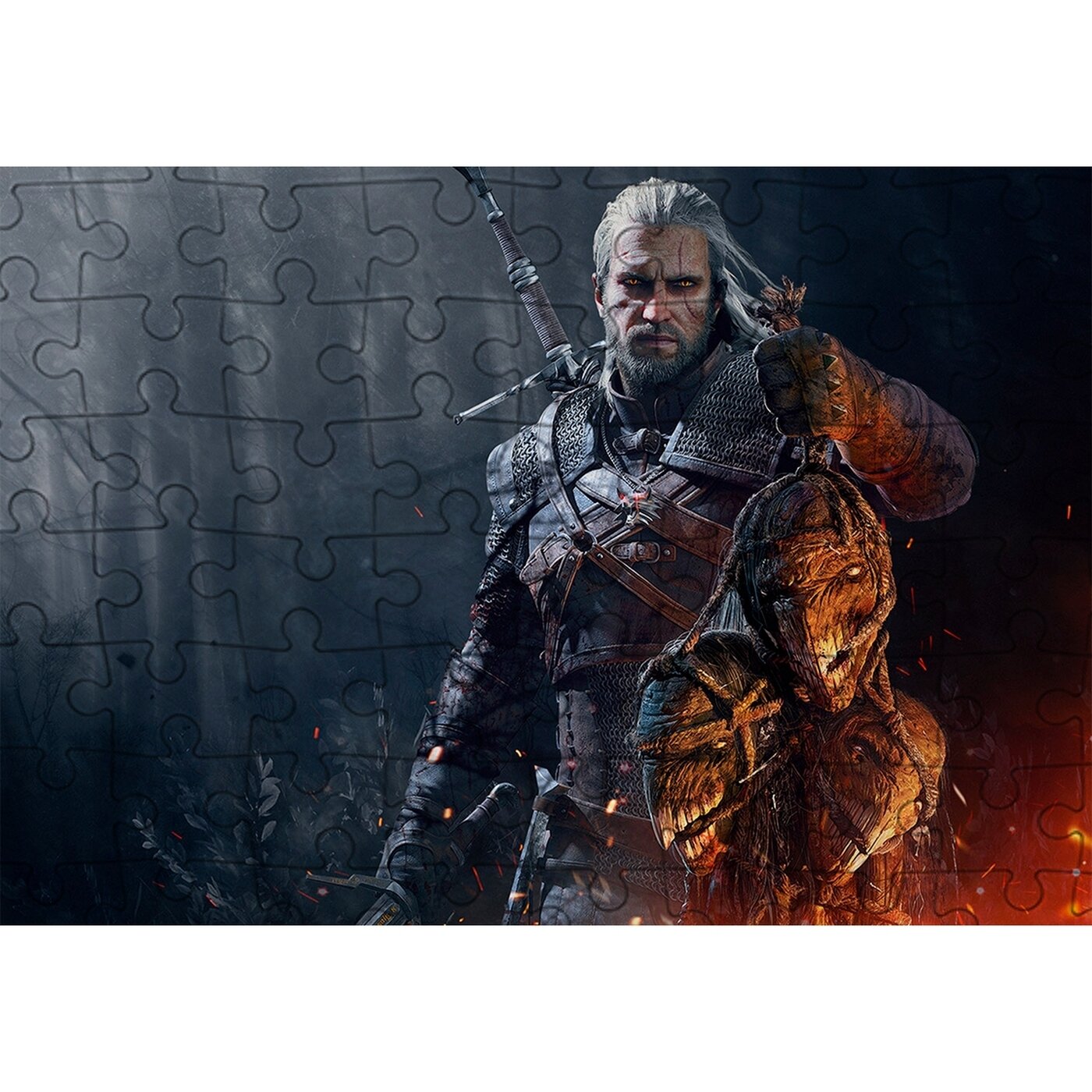 Пазл картонный А3: модель Witcher - 22