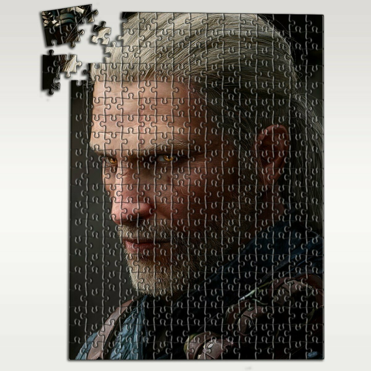 Пазл картонный А3: модель Игра Witcher Ведьмак Геральт - 6012 П