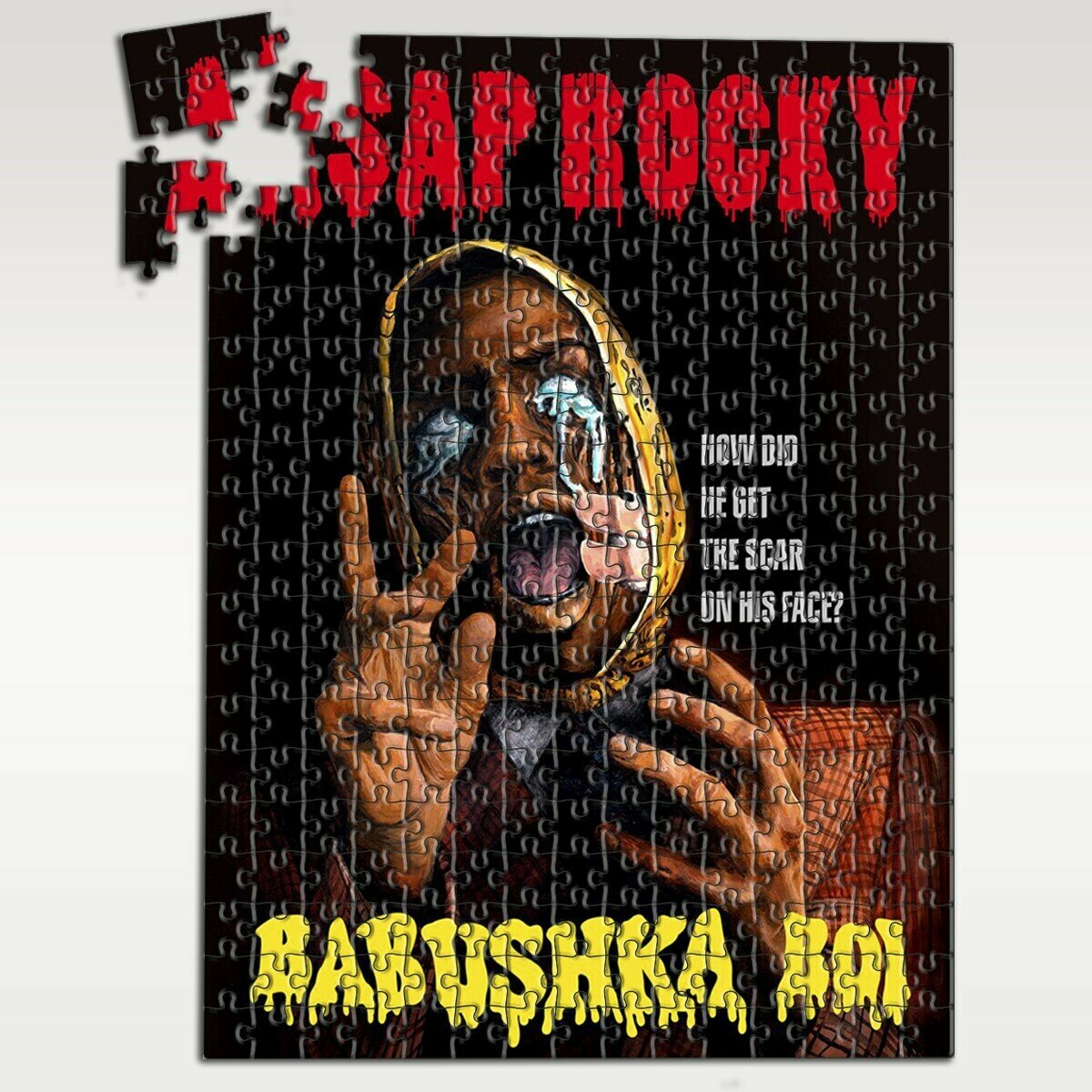Пазл картонный А3: модель ASAP Rocky - 3 П