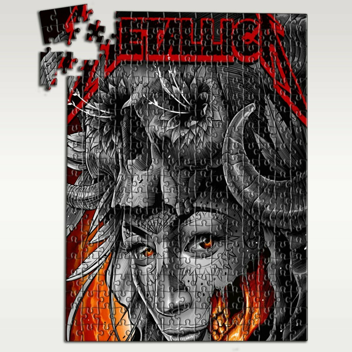 Пазл картонный А3: модель Музыка Metalica - 6313 П