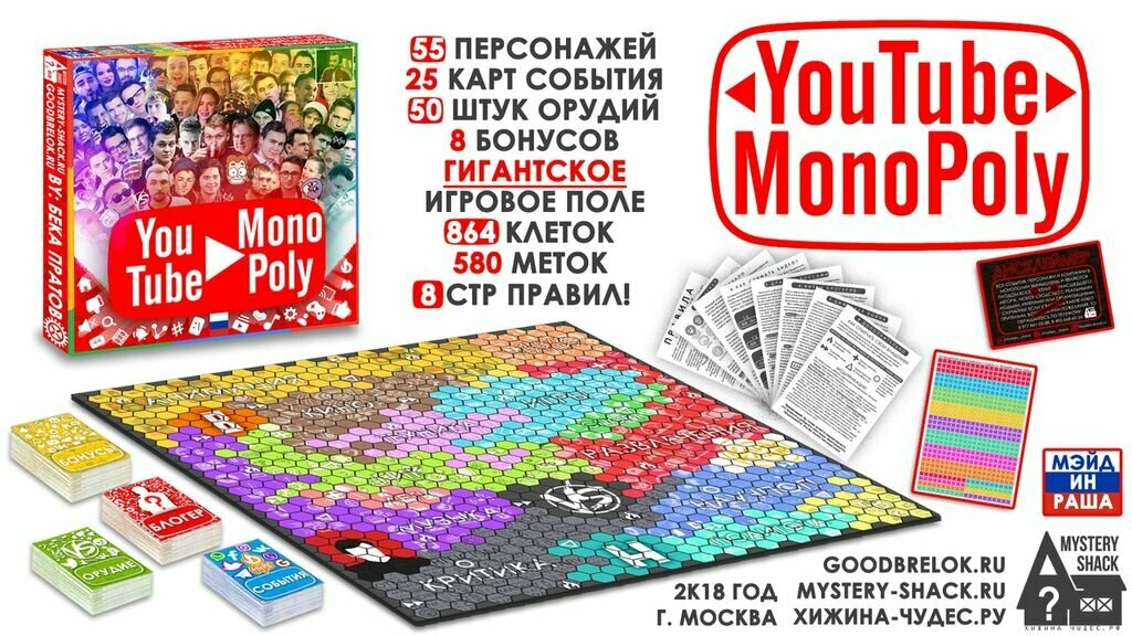 Настольная игра You Tybe - Monopoly