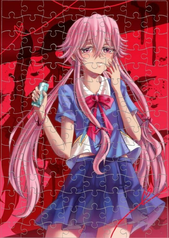 Пазл The Future Diary, Дневник будущего №7, А4