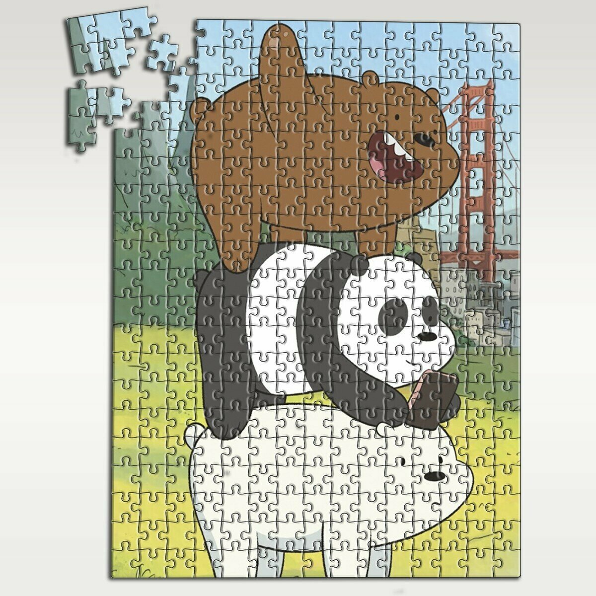 Пазл картонный А3: модель вся правда о медведях - 662 П