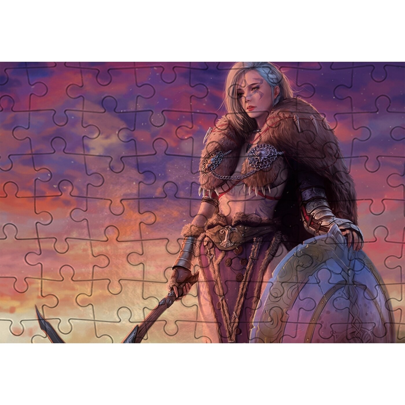 Пазл картонный А4: модель Black Desert - 43
