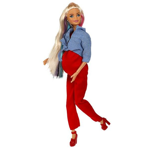 Кукла Карапуз София беременная руки и ноги сгибаются аксессуары 29 см 66001B1-C17-S-BB