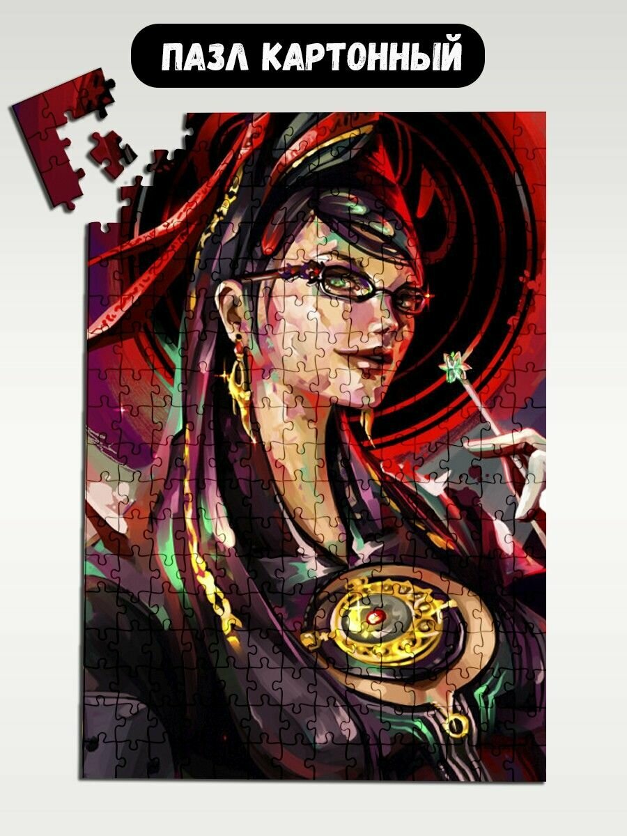 Пазл картонный А3: модель игра Bayonetta - 672