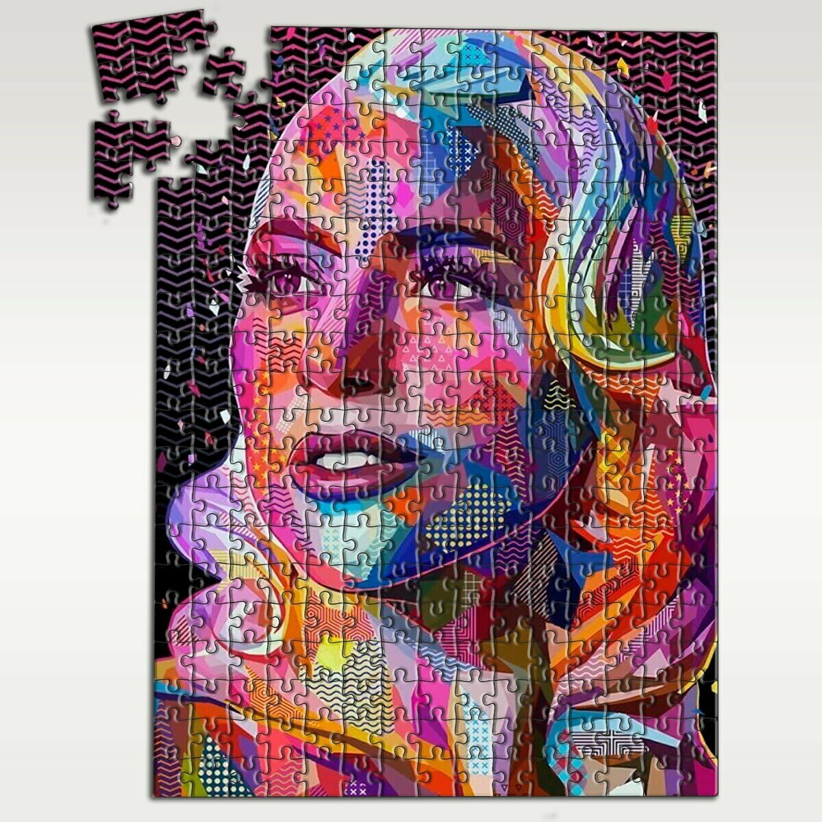 Пазл картонный А3: модель Поп арт портет знаменитостей Lady Gaga - 5650 П