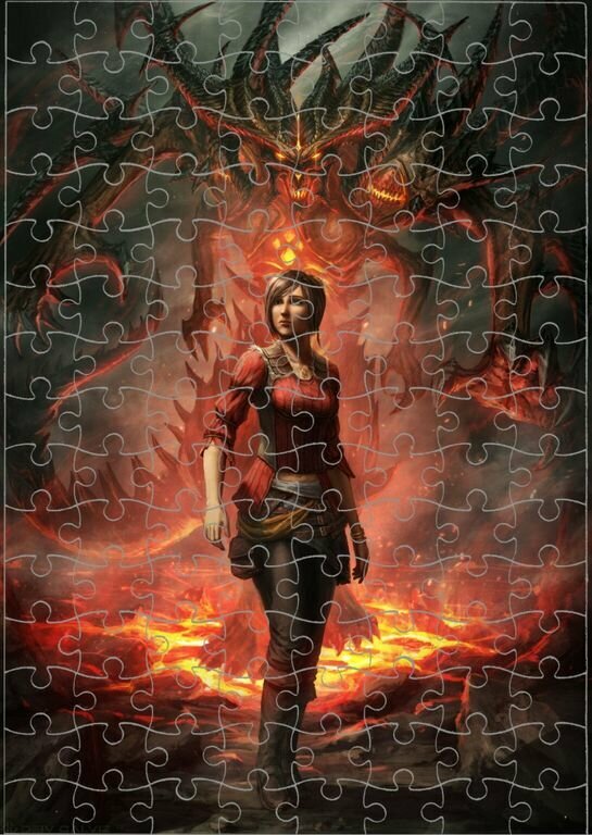 Пазл Diablo, Диабло №2, А4