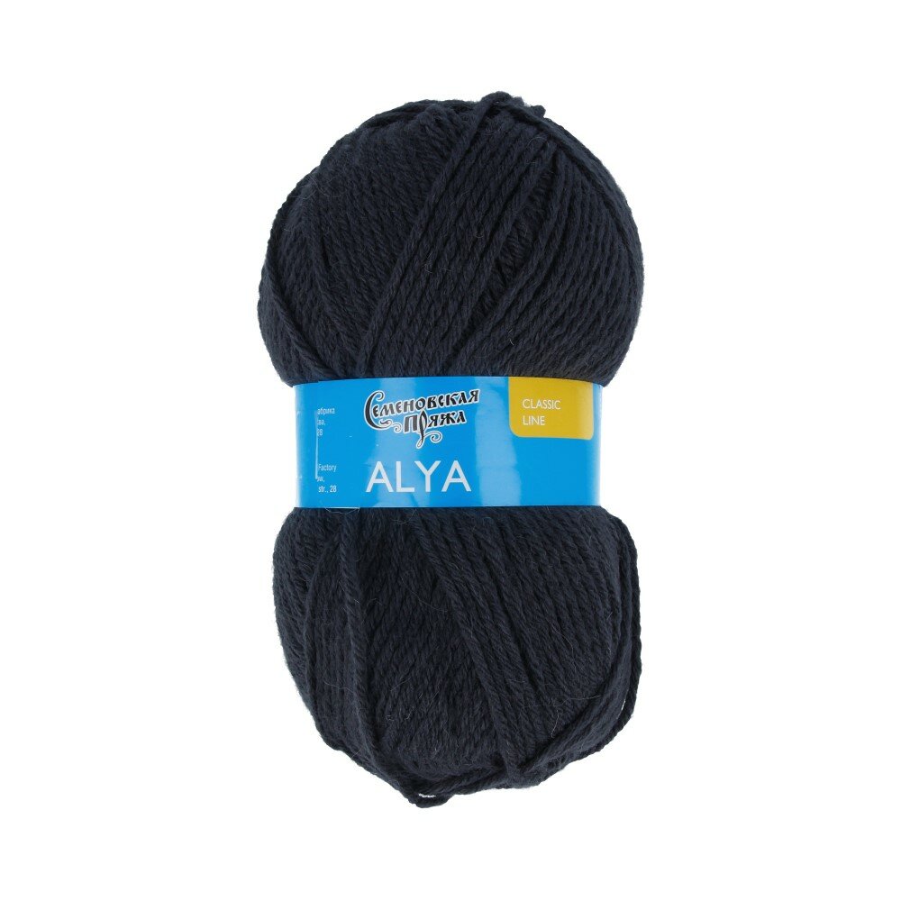 Семеновская пряжа МШФ Alya Аля 50% шерсть 50% акрил 100 г 185 м для вязания тёплых изделий цвет 13390 , айсберг_NEW (1шт)