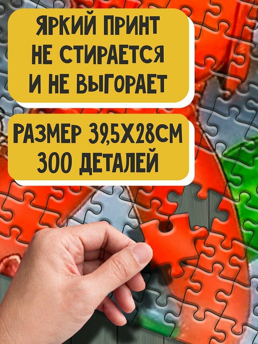 Пазл картонный А3: модель игра battetoads & double dragon боевые жабы - 6542