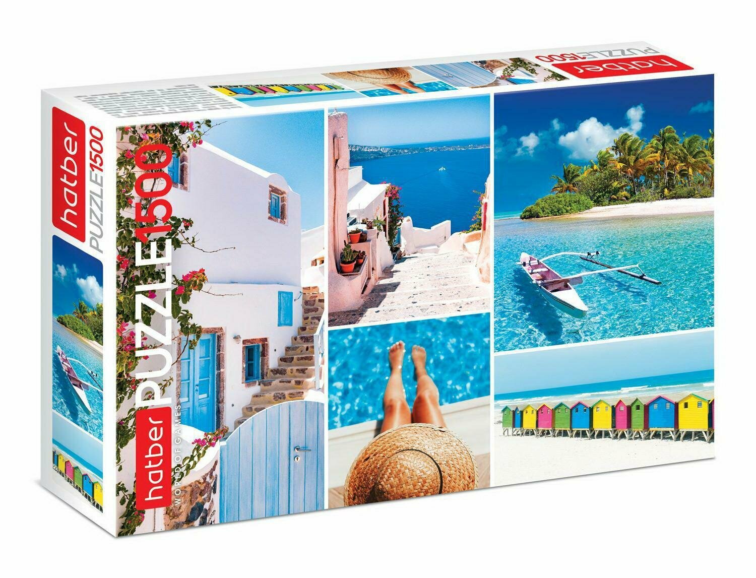 Hatber пазлы-игра 1500 элементов А2ф 670х480мм -Летний вояж-